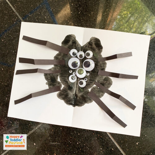 Easy Spider Craft - Happy Toddler Playtime