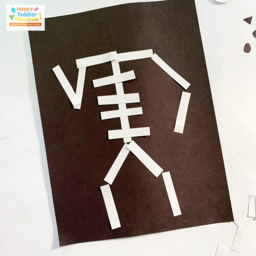 Paper Strip Skeleton Craft - Happy Toddler Playtime