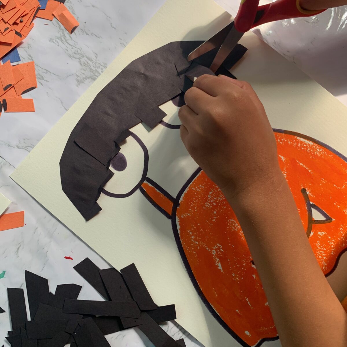 Monster Haircuts Cutting Activity - Happy Toddler Playtime