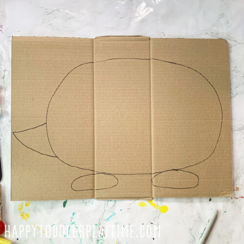 Hedgehog Cotton Craft for kids - Happy Toddler Playtime
