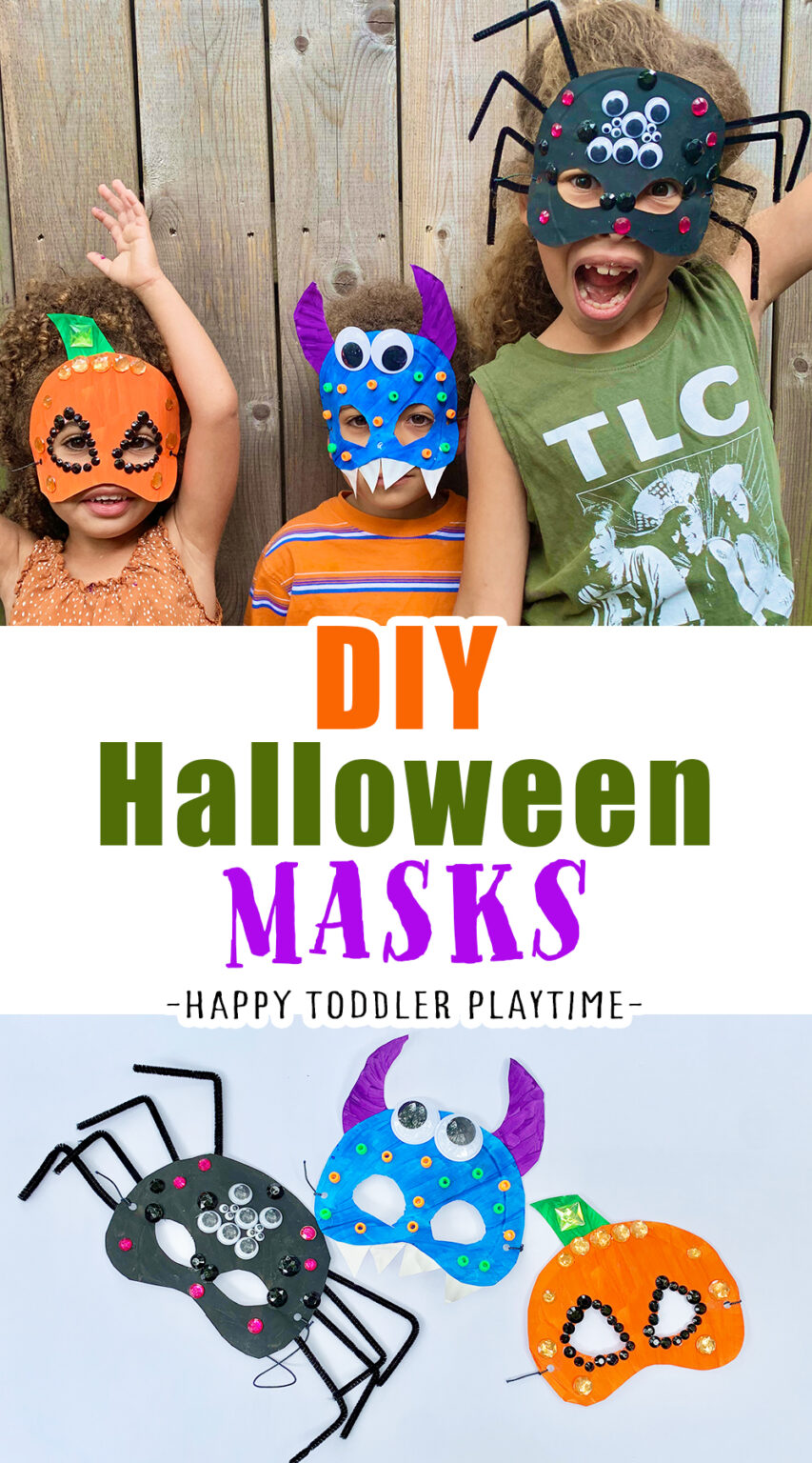 DIY Halloween Masks for Kids - Happy Toddler Playtime