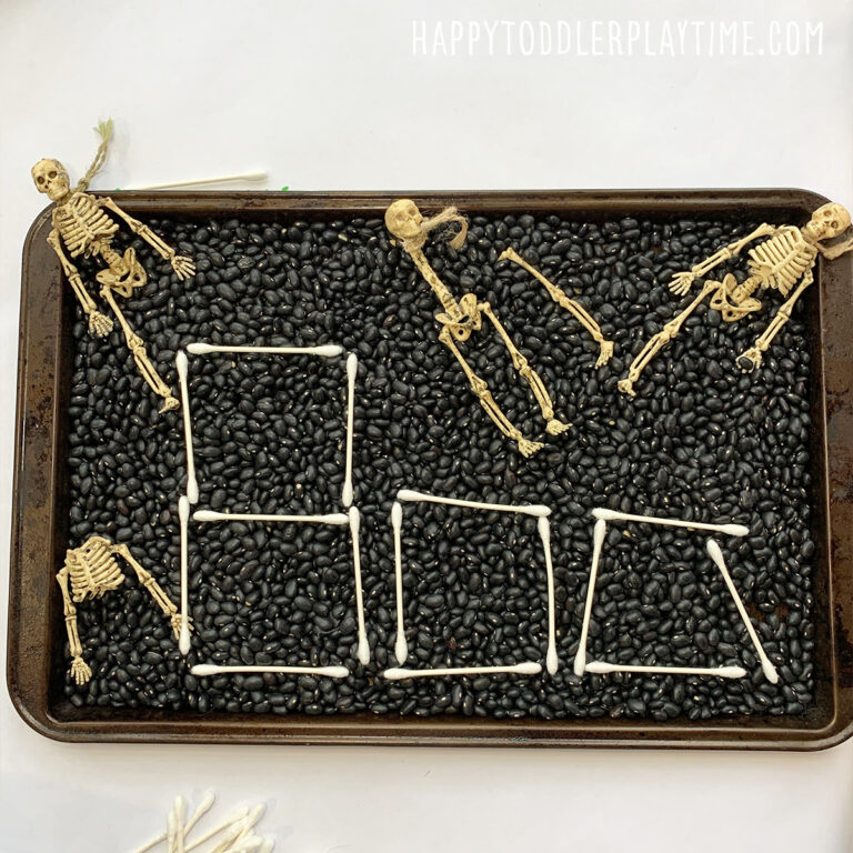 24+ Spooky Skeleton Crafts & Activities for Kids - Happy Toddler Playtime