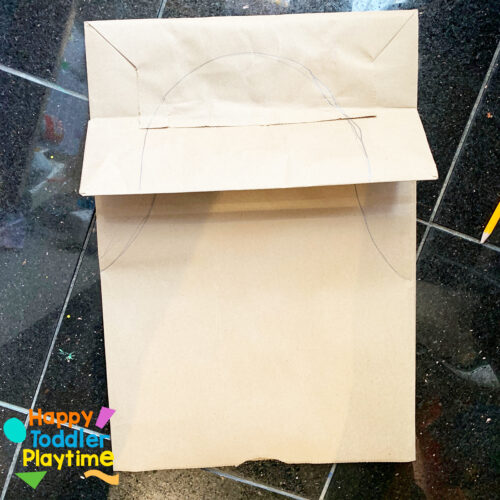 Paper Bag Fishing Vest Craft for Kids - Happy Toddler Playtime