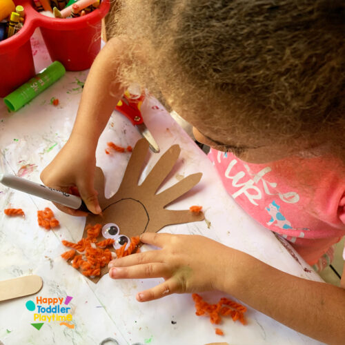 Handprint People Puppets Craft for Kids - Happy Toddler Playtime