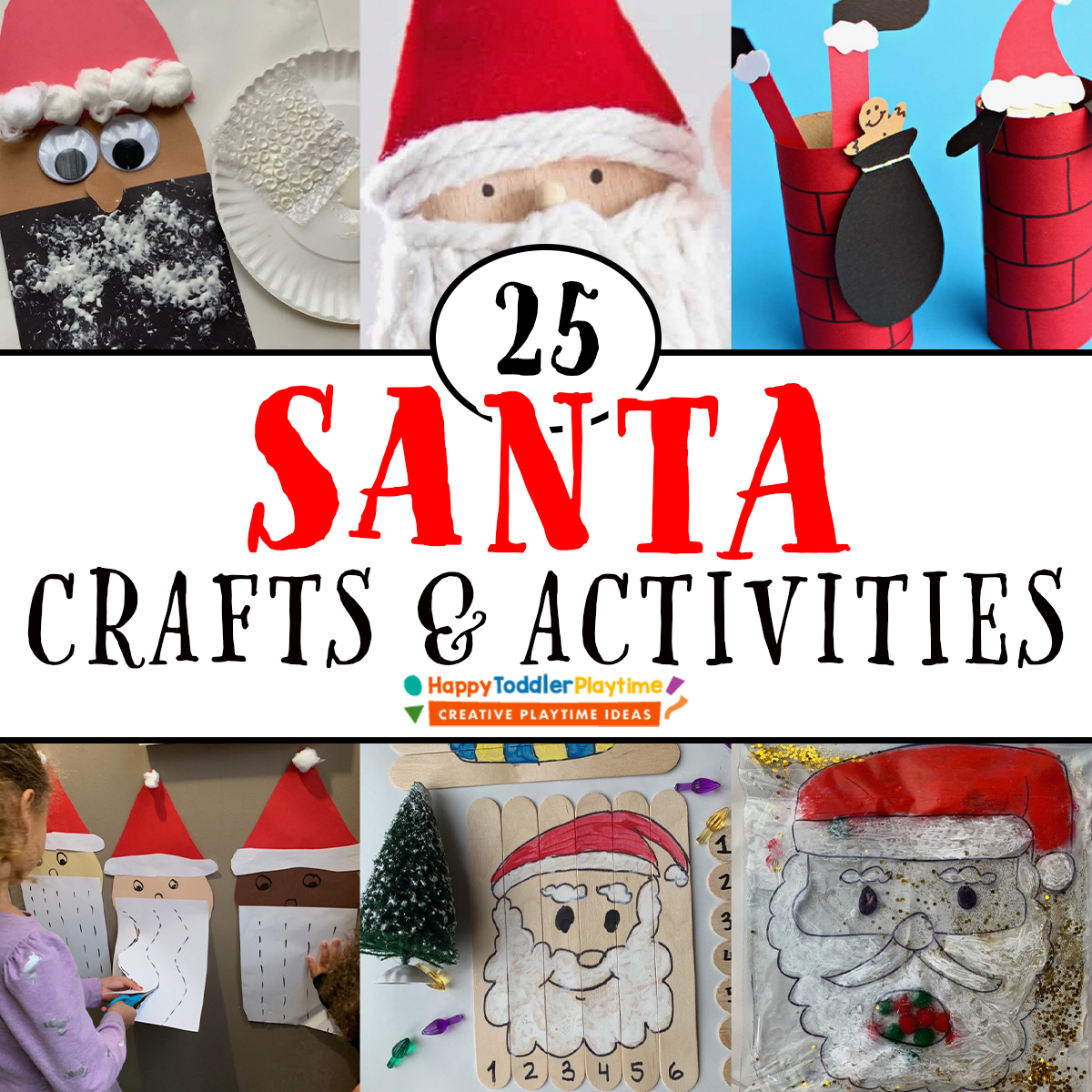 21+ Awesome Santa Crafts & Activities for Kids - Happy Toddler Playtime