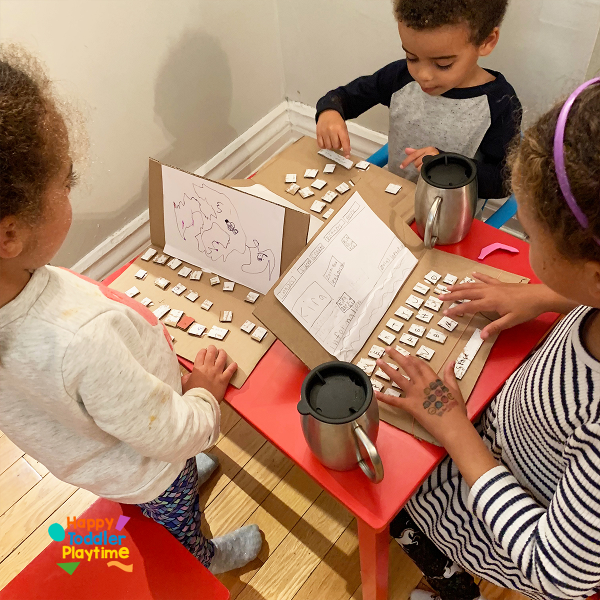 Cardboard Laptop Craft - Happy Toddler Playtime