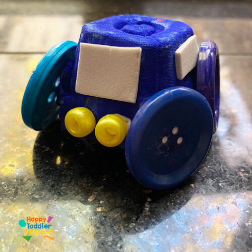 Egg Carton Cars Craft - Happy Toddler Playtime