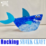 Rocking Shark Craft for Preschoolers - Happy Toddler Playtime