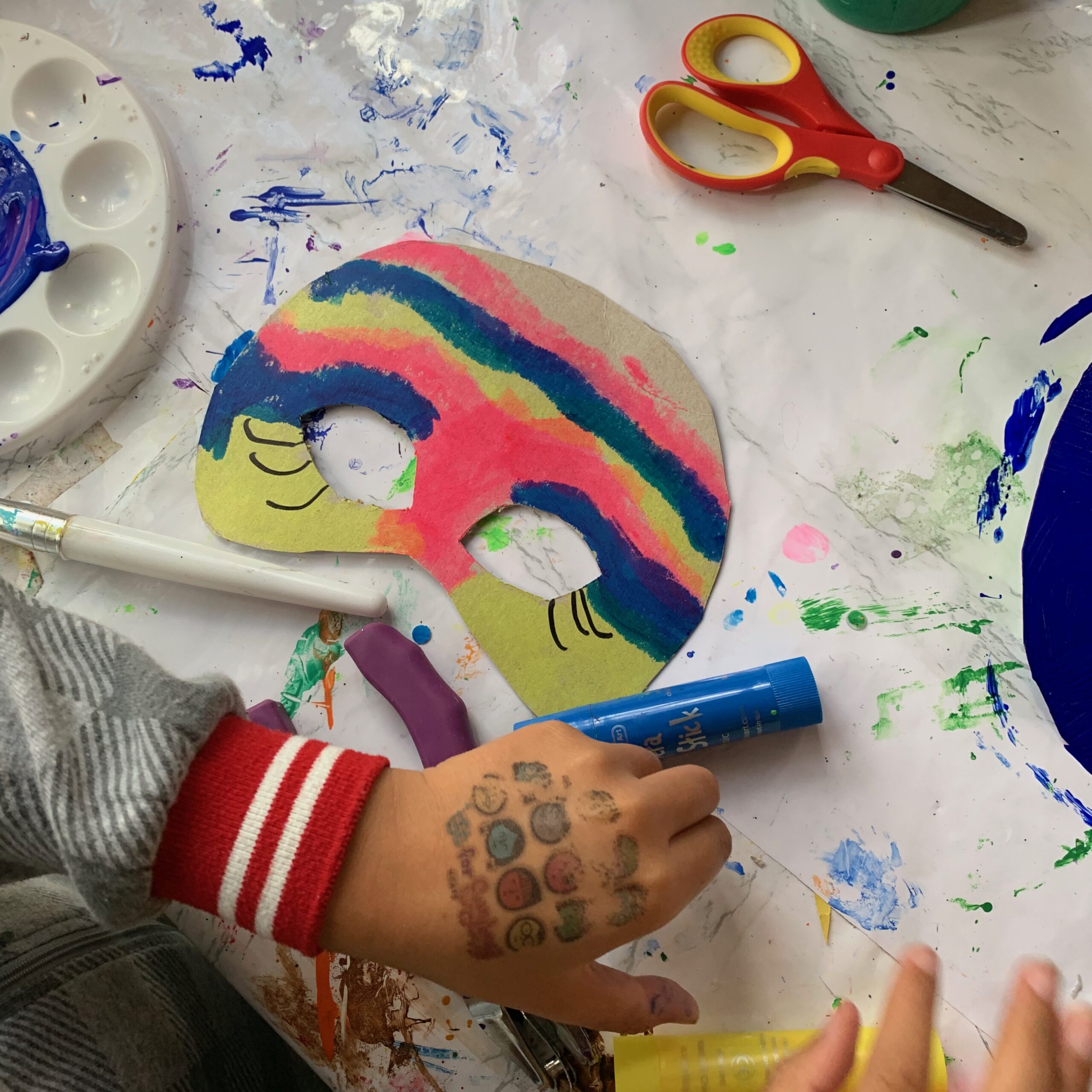 Fun Superhero Masks Craft for Kids - Happy Toddler Playtime