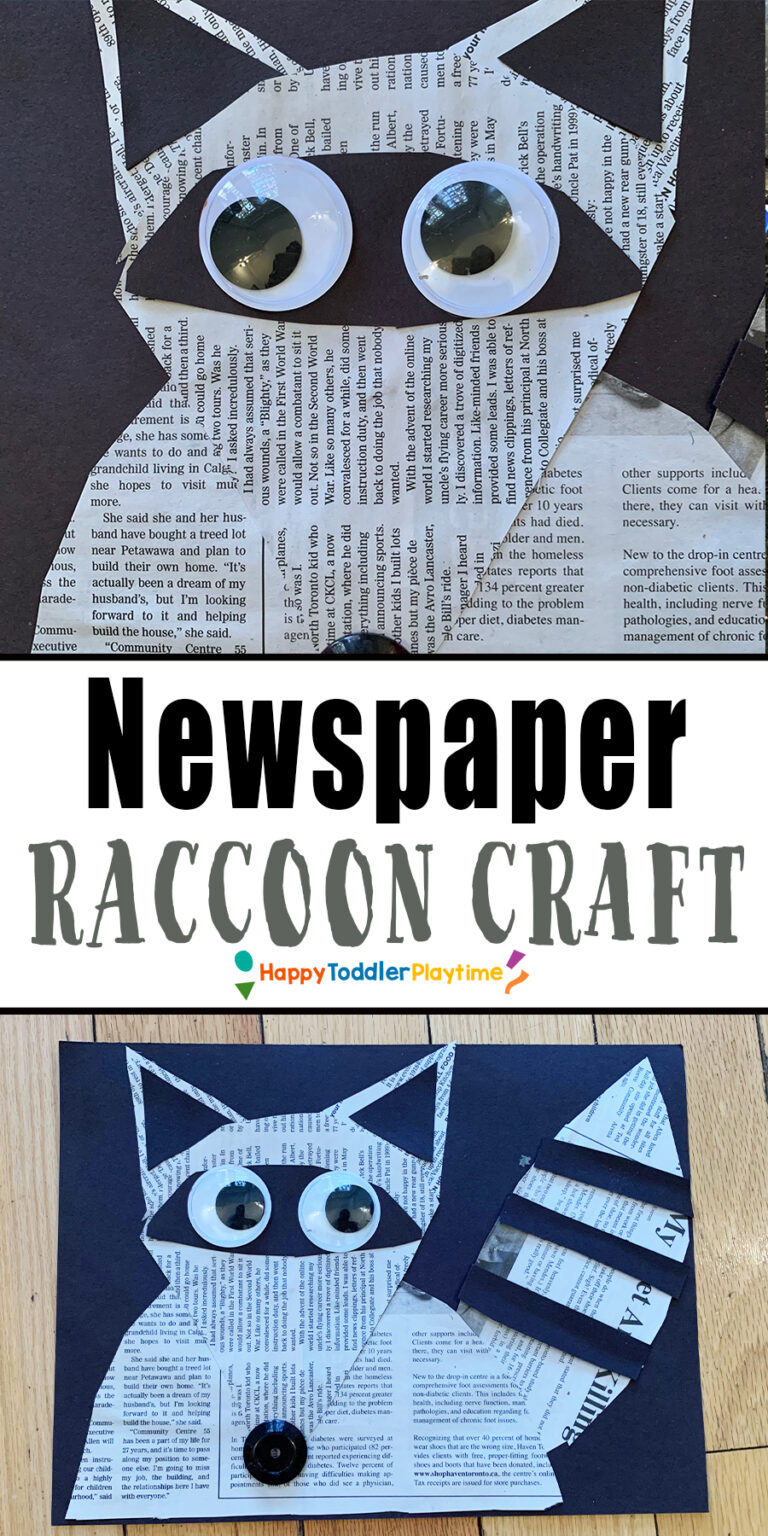 Easy Raccoon Craft for Kids - Happy Toddler Playtime