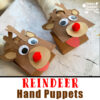 Adorable Reindeer Hand Puppet Craft - Happy Toddler Playtime