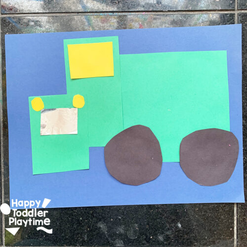 Fun Snow Plow Shape Craft for Kids - Happy Toddler Playtime
