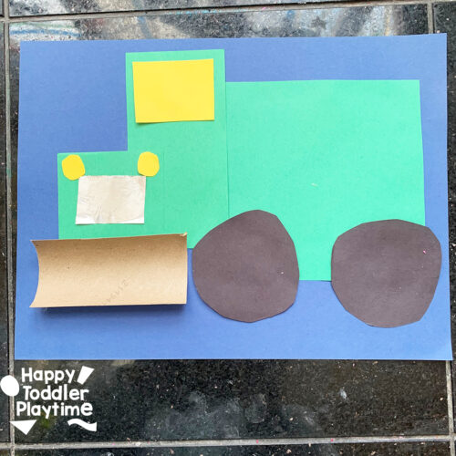 Fun Snow Plow Shape Craft for Kids - Happy Toddler Playtime