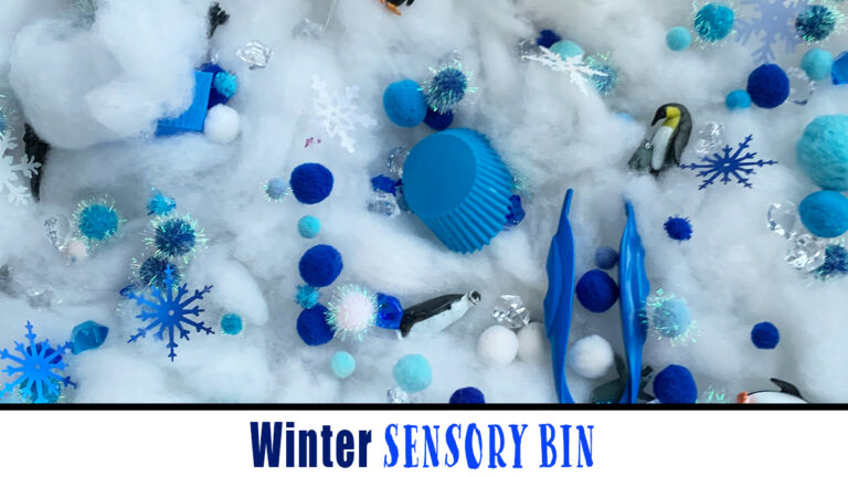Easy Winter Sensory Bin for Kids: Two Ideas - Happy Toddler Playtime