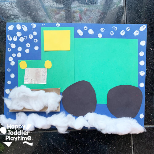 Fun Snow Plow Shape Craft for Kids - Happy Toddler Playtime