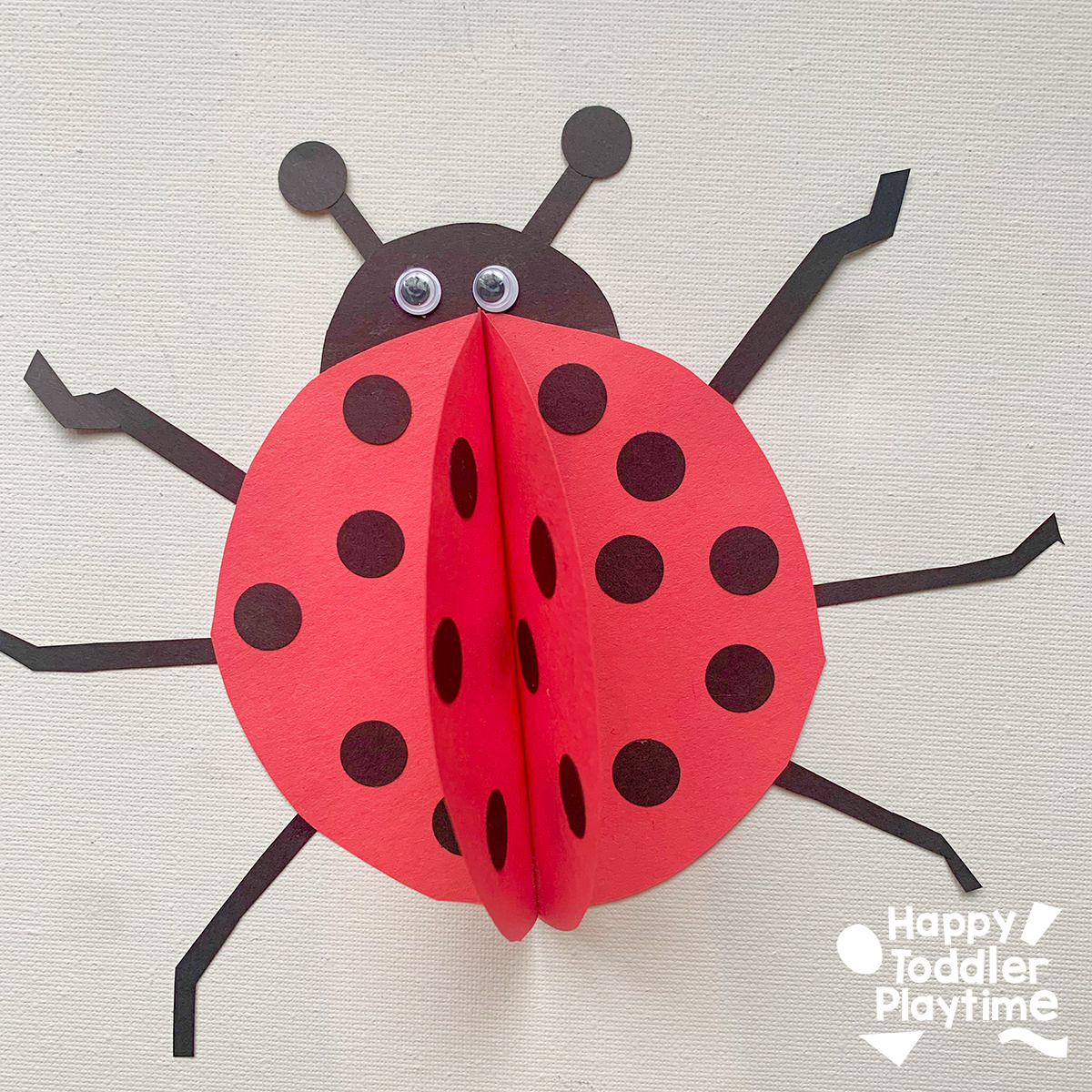 Easy Paper Ladybug Craft for Kids - Happy Toddler Playtime