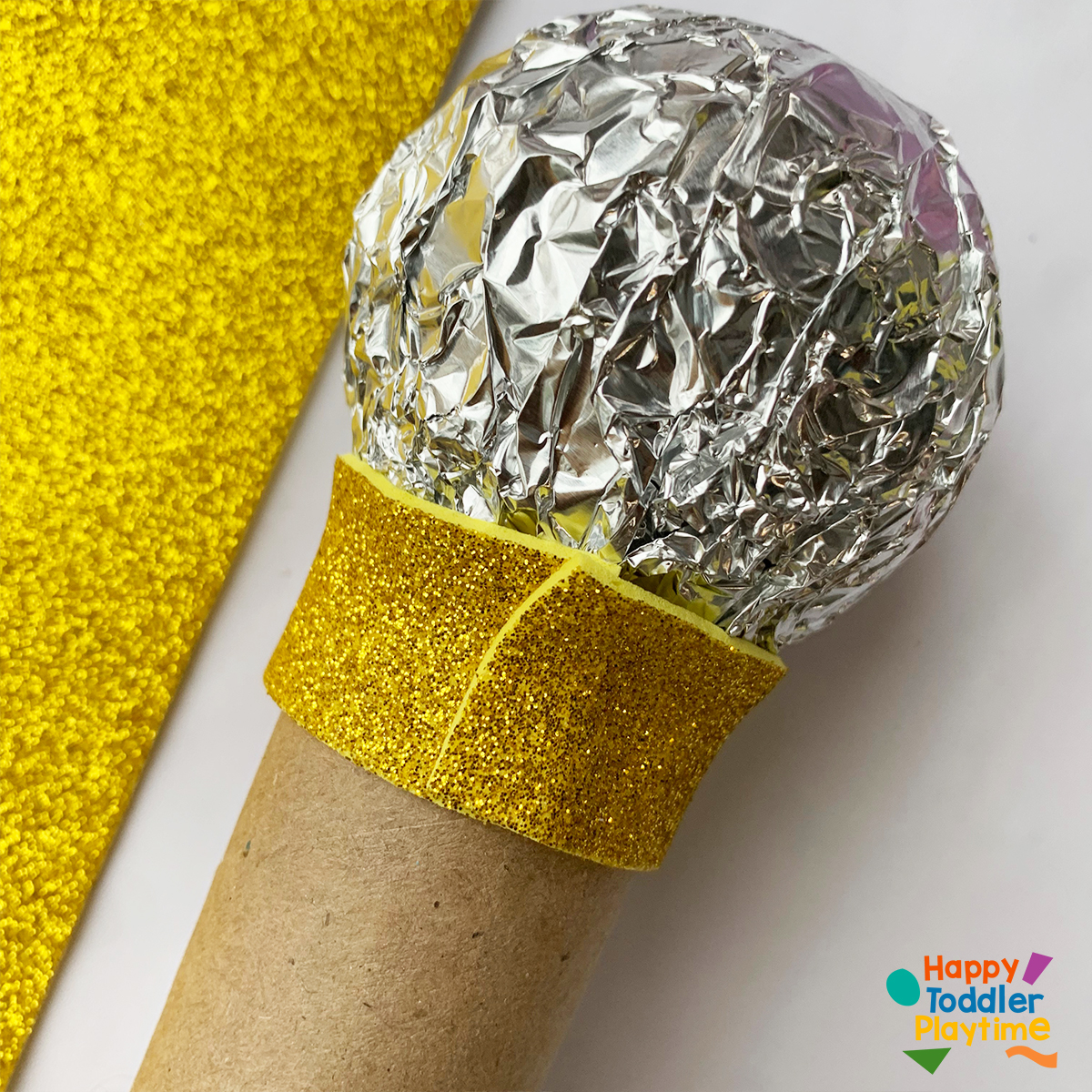 Cardboard Tube Microphone Craft for Kids - Happy Toddler Playtime