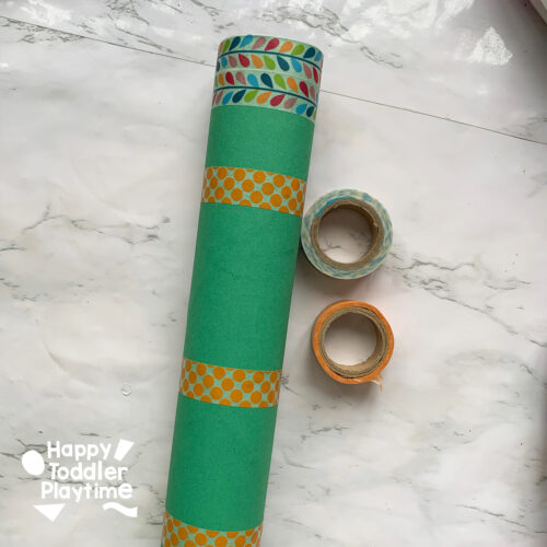 Cardboard Box Guitar Craft for Kids - Happy Toddler Playtime
