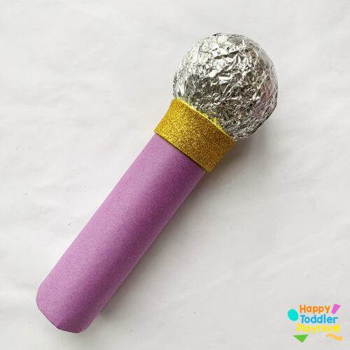 Cardboard Tube Microphone Craft for Kids - Happy Toddler Playtime