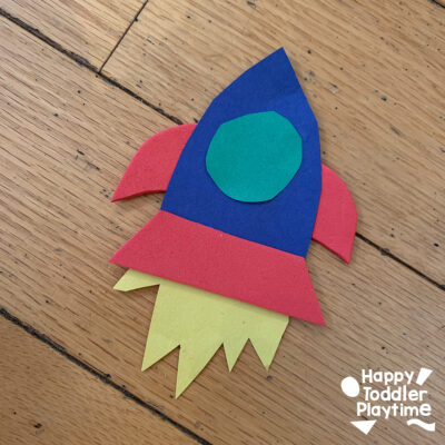 Pop-Up Rocket Ship Card Craft for Kids - Happy Toddler Playtime