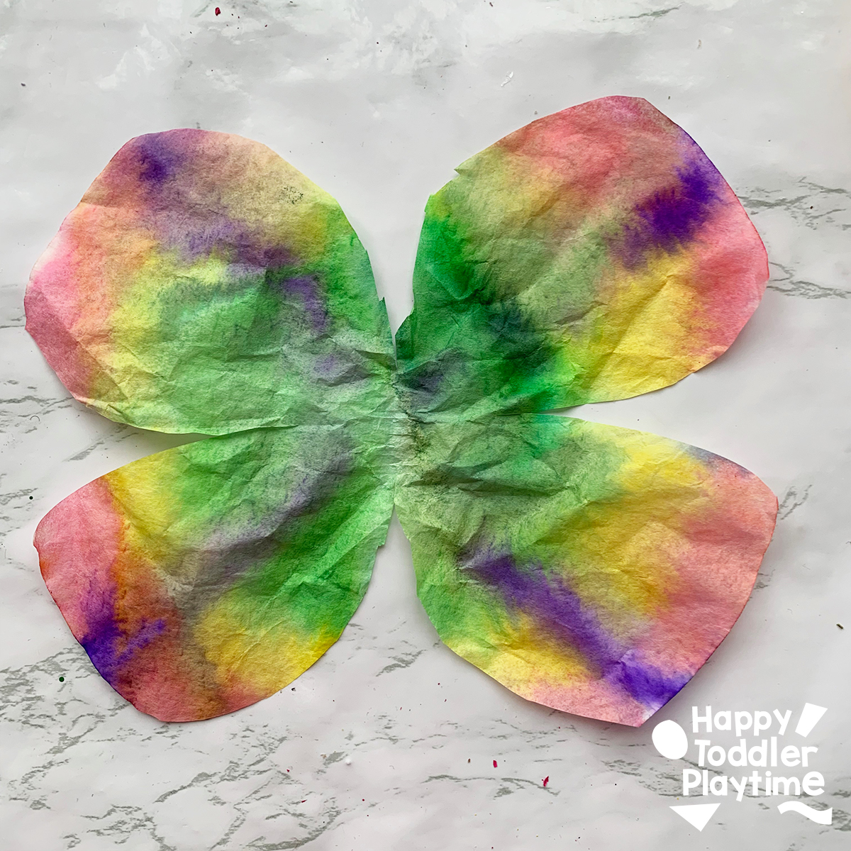 Easy Coffee Filter Butterfly Craft for Kids - Happy Toddler Playtime