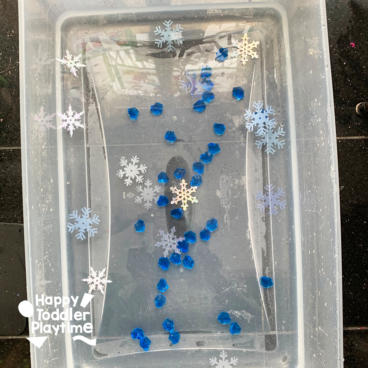 Super Easy Winter Soup Sensory Bin - Happy Toddler Playtime