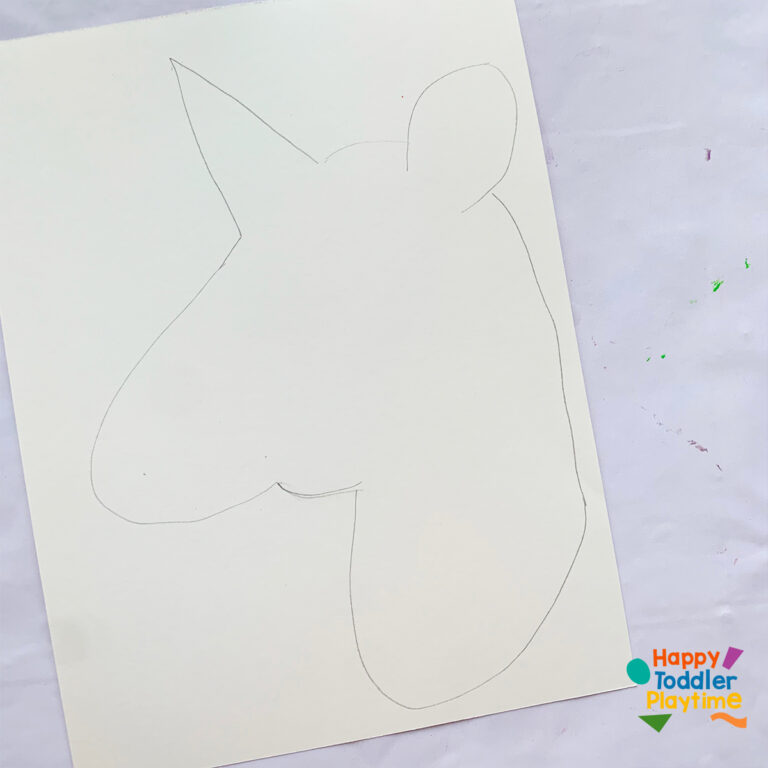 Unicorn Rainbow Haircuts: Fine Motor Activity - Happy Toddler Playtime