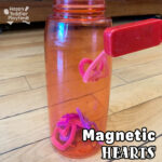 Magnetic Hearts Activity for Valentine's Day - Happy Toddler Playtime