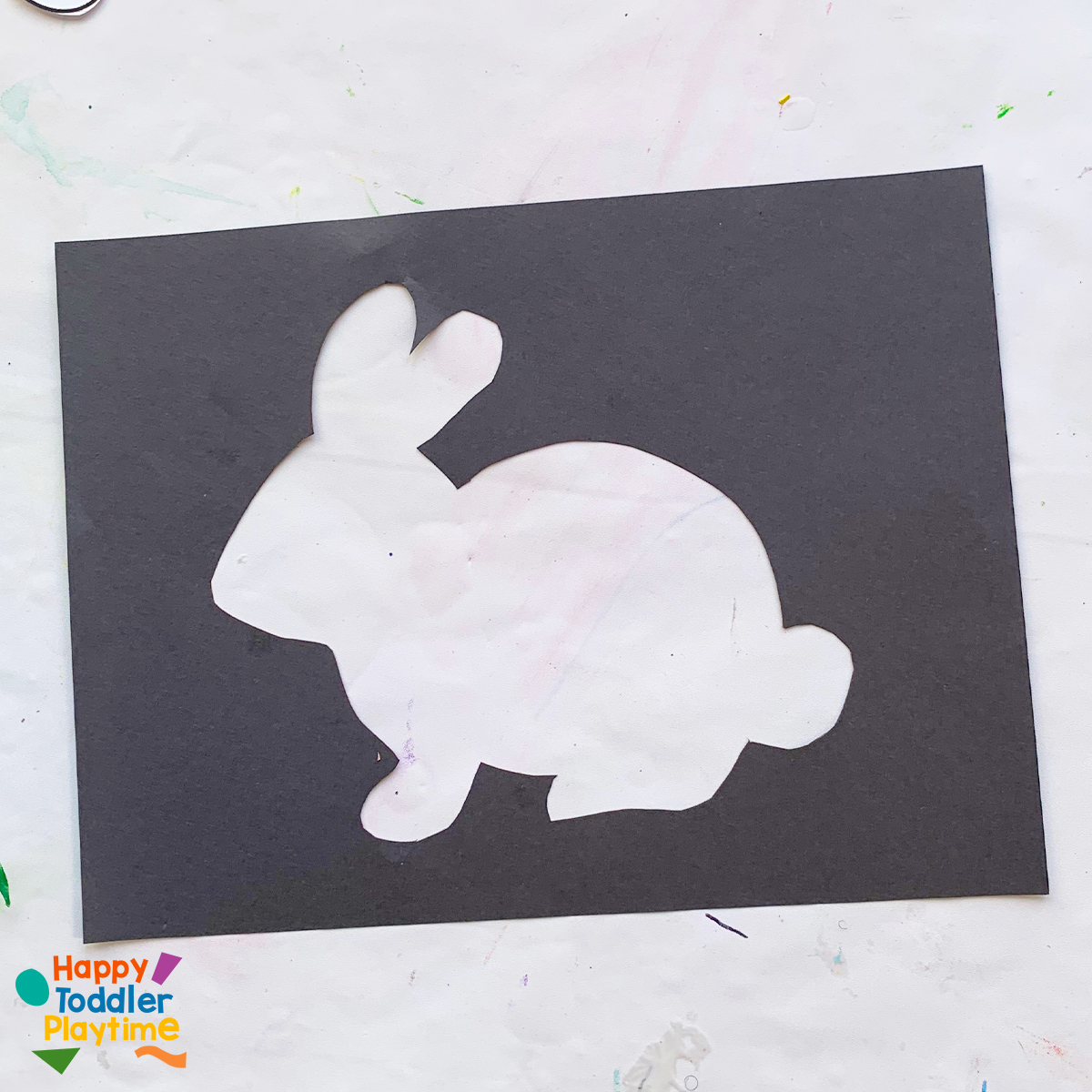 Cute Easter Bunny Sun Catcher Craft - Happy Toddler Playtime