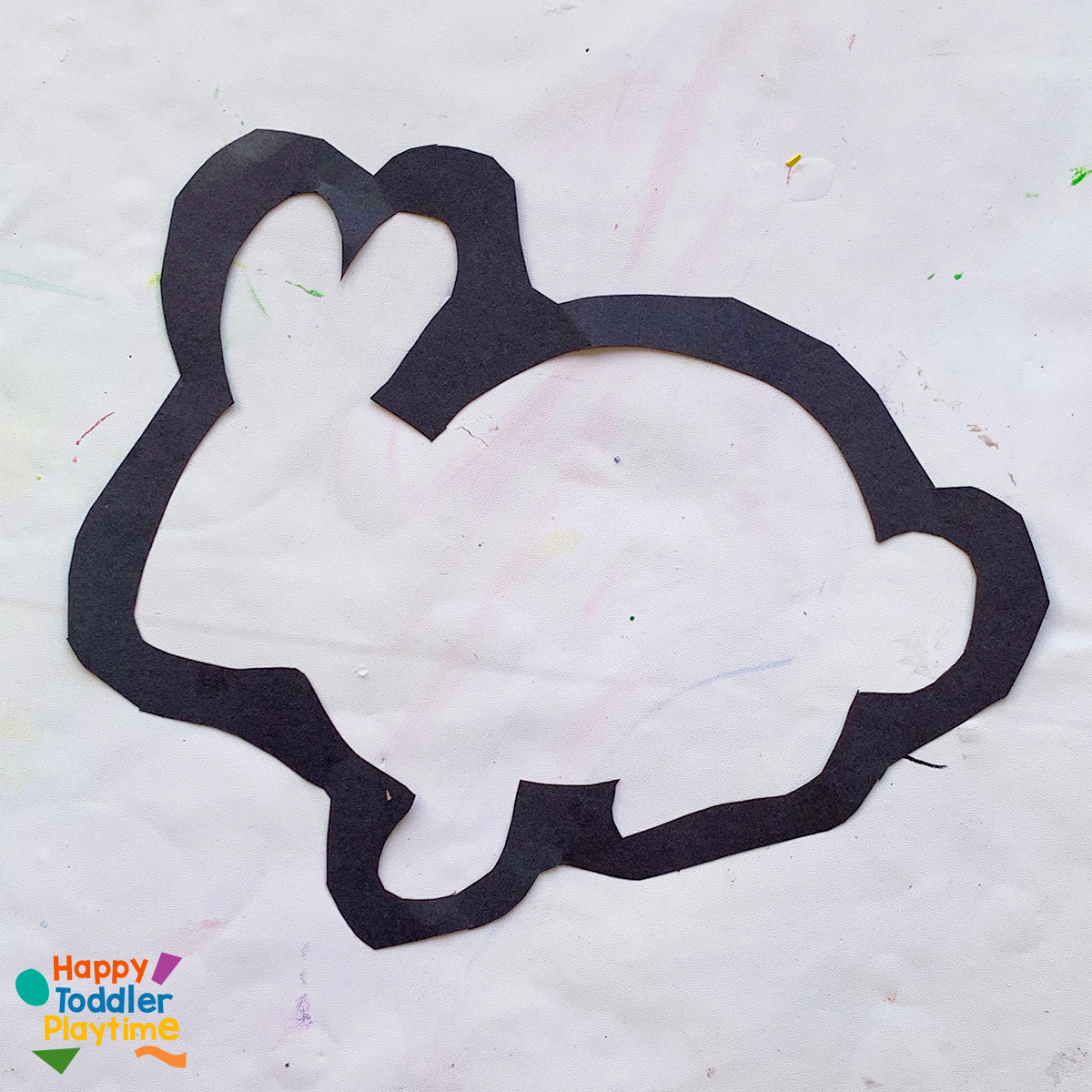 Cute Easter Bunny Sun Catcher Craft - Happy Toddler Playtime