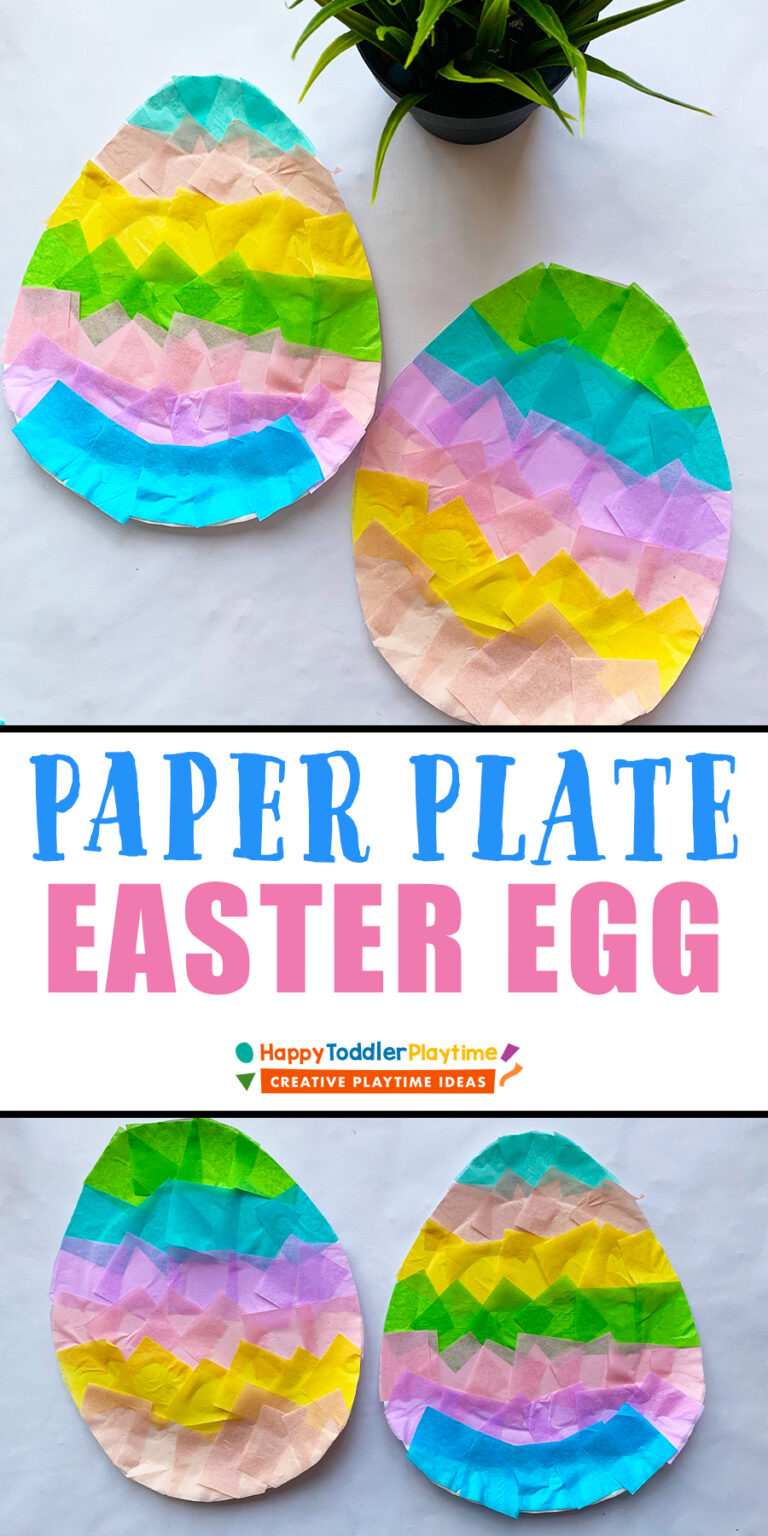 Adorable Paper Plate Easter Egg Craft for Kids - Happy Toddler Playtime