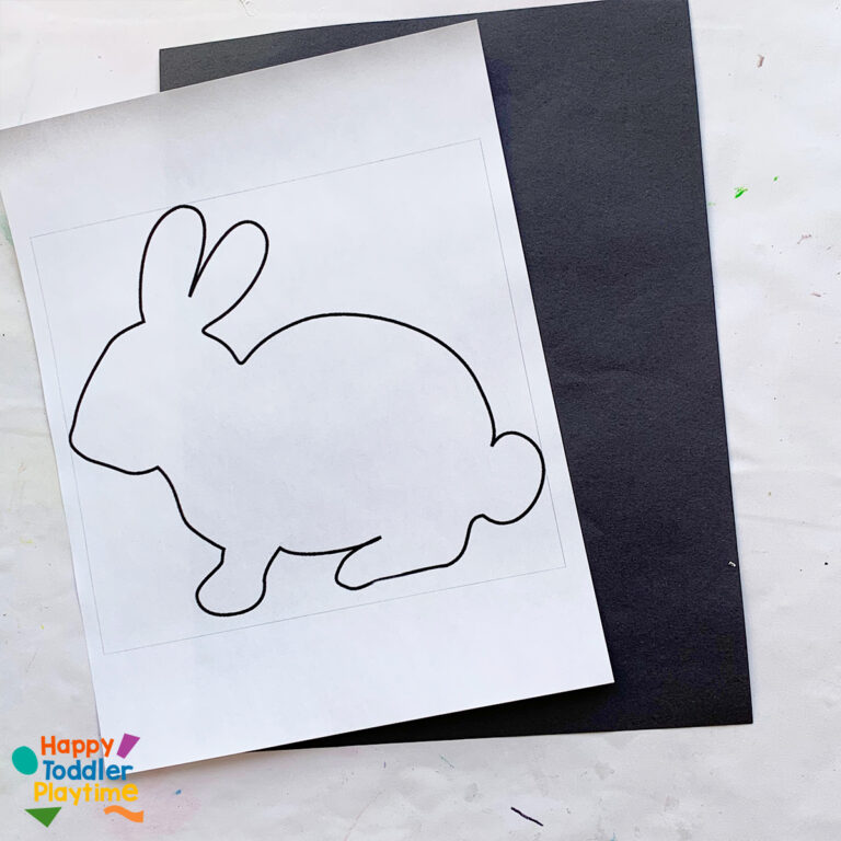 Cute Easter Bunny Sun Catcher Craft - Happy Toddler Playtime