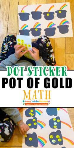 Dot Sticker Pot of Gold Math - Happy Toddler Playtime