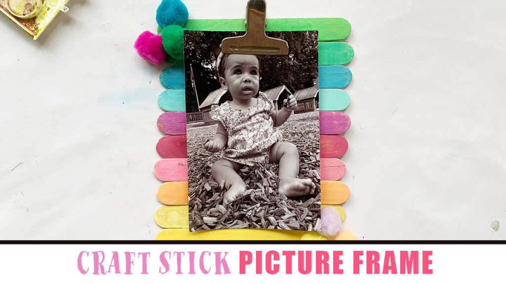 Fun & Easy Craft Stick Picture Frame Craft - Happy Toddler Playtime