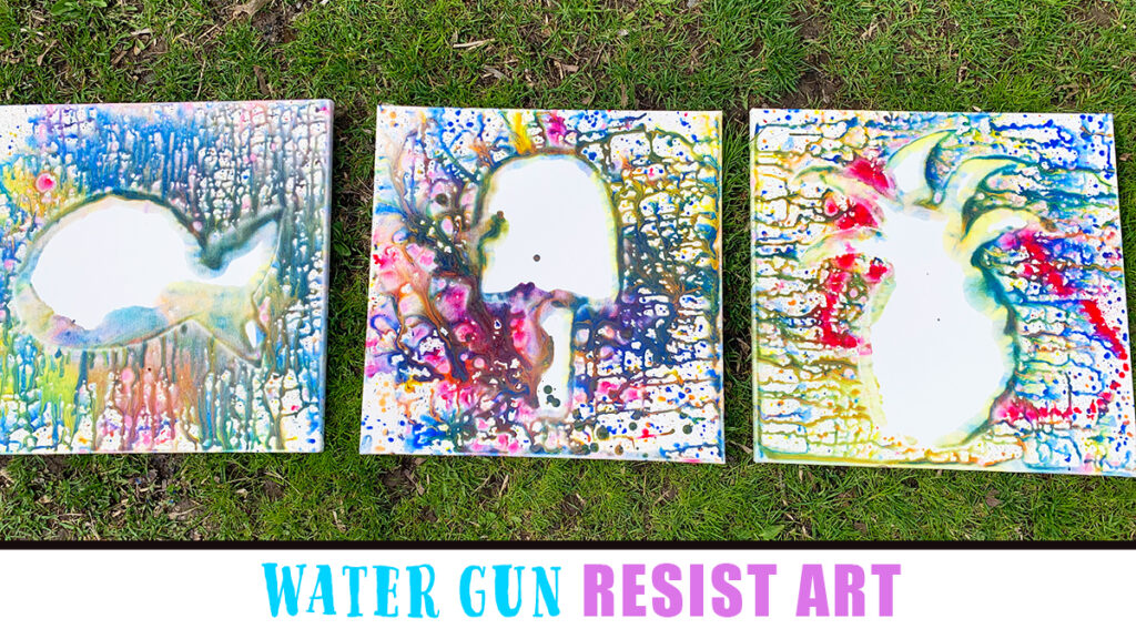 Stunning Water Gun Resist Art for Kids - Happy Toddler Playtime