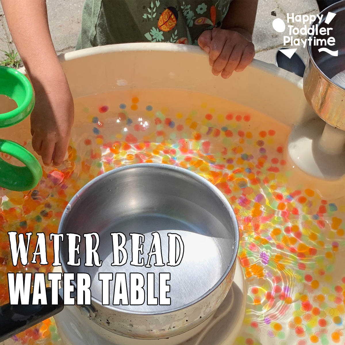 Amazing Water Bead Water Table Activity - Happy Toddler Playtime