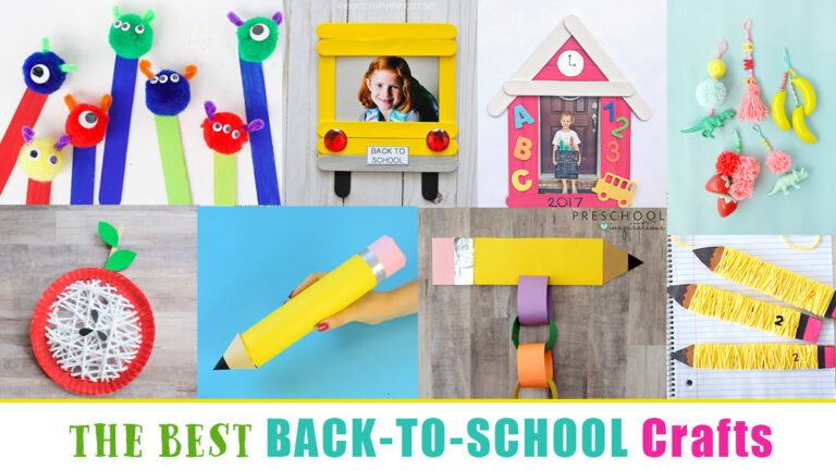 The Best Back-to-School Crafts for Kids to Make - Happy Toddler Playtime