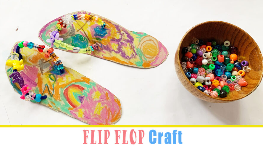Easy Flip Flop Craft for Summer - Happy Toddler Playtime