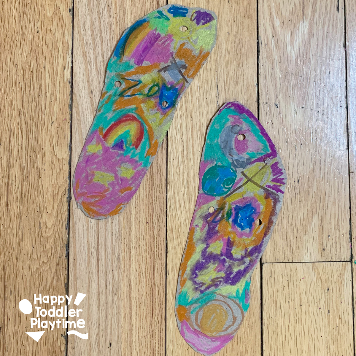 Easy Flip Flop Craft for Summer - Happy Toddler Playtime