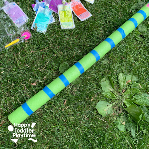 Painted Pool Noodle Craft for Kids - Happy Toddler Playtime