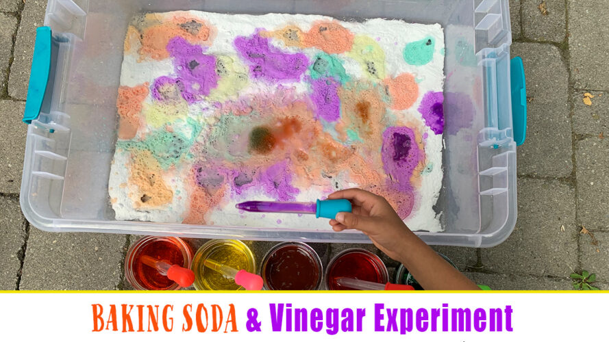 Easy Baking Soda and Vinegar Experiment for Kids - Happy Toddler Playtime