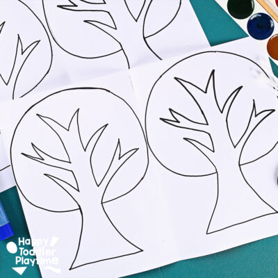 DIY Paper Tree Four Seasons Craft - Happy Toddler Playtime