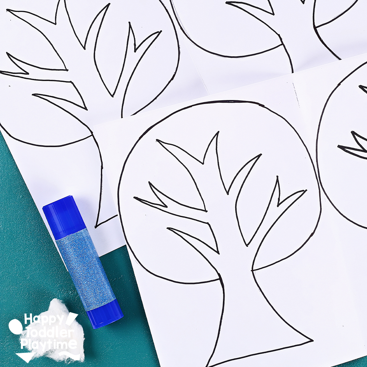 DIY Paper Tree Four Seasons Craft - Happy Toddler Playtime