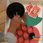 Apple Seed Counting Board - Happy Toddler Playtime