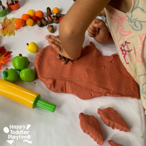 Apple Pie Playdough Recipe - Happy Toddler Playtime