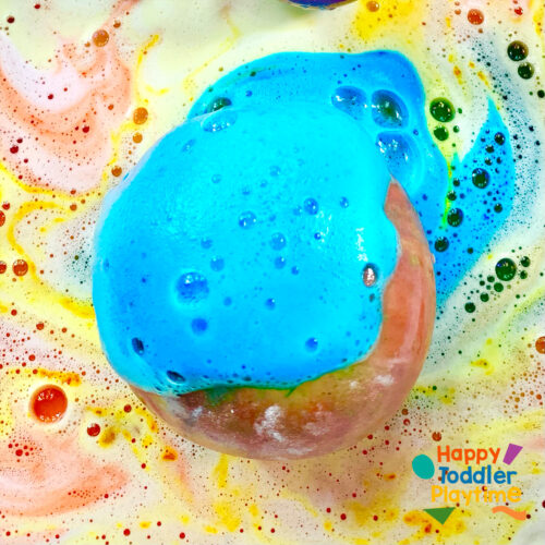 Fizzy Apple Volcanoes: Easy STEM Fun - Happy Toddler Playtime