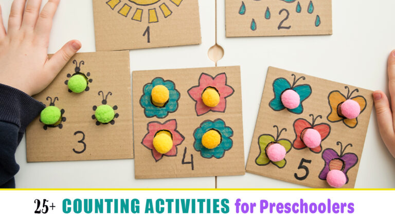 The Best Counting Activities For Preschoolers - Happy Toddler Playtime