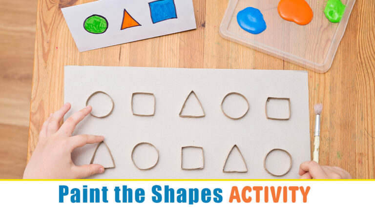 Easy Paint the Shapes Activity for Preschoolers - Happy Toddler Playtime
