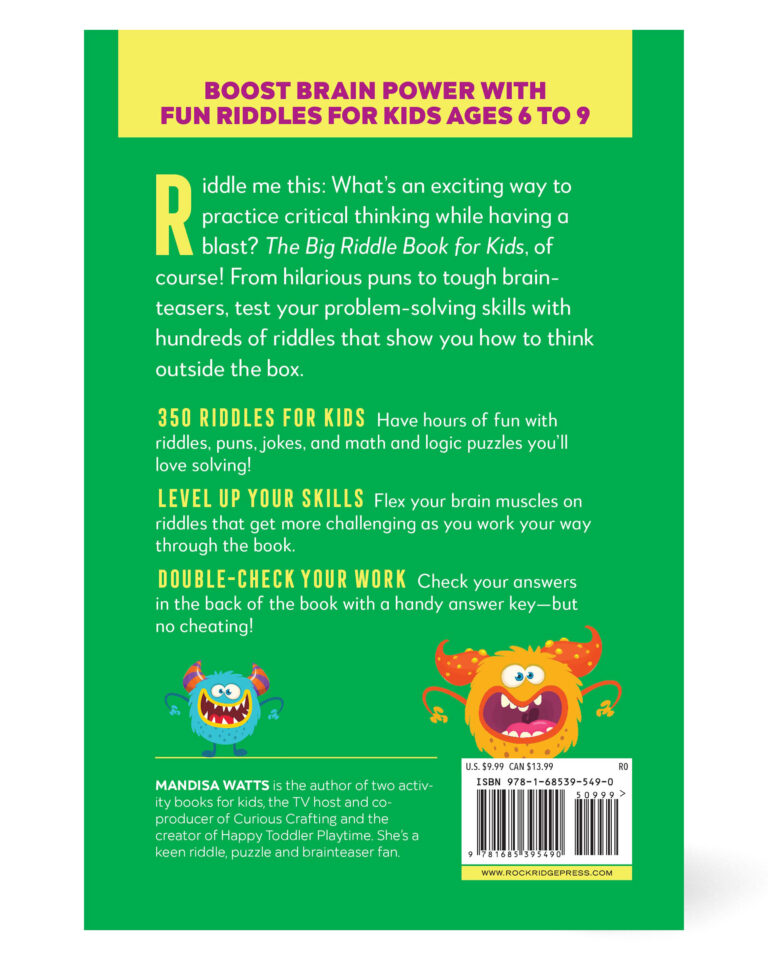 The Big Riddle Book for Kids: Tricky Riddles for Kids - Happy Toddler ...