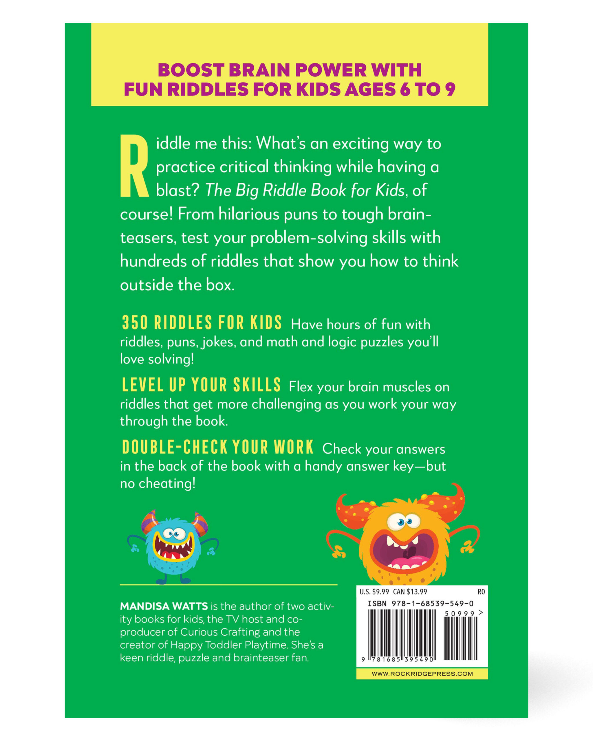 The Big Riddle Book for Kids: Tricky Riddles for Kids - Happy Toddler ...